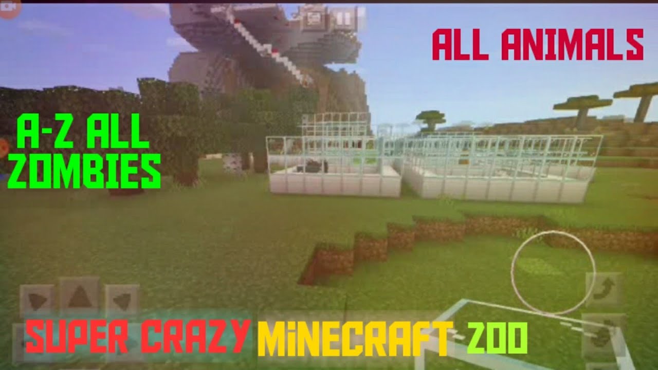 Best Minecraft zoo || all zombies and animals available😁 || watch till ...