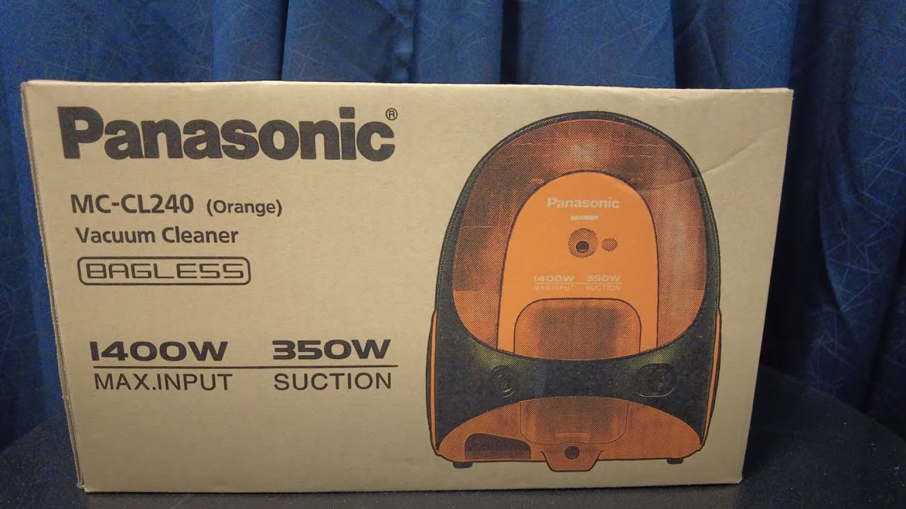 Panasonic Ultra-Lightweight Bagless Canister Vacuum MC CL240 - YouTube