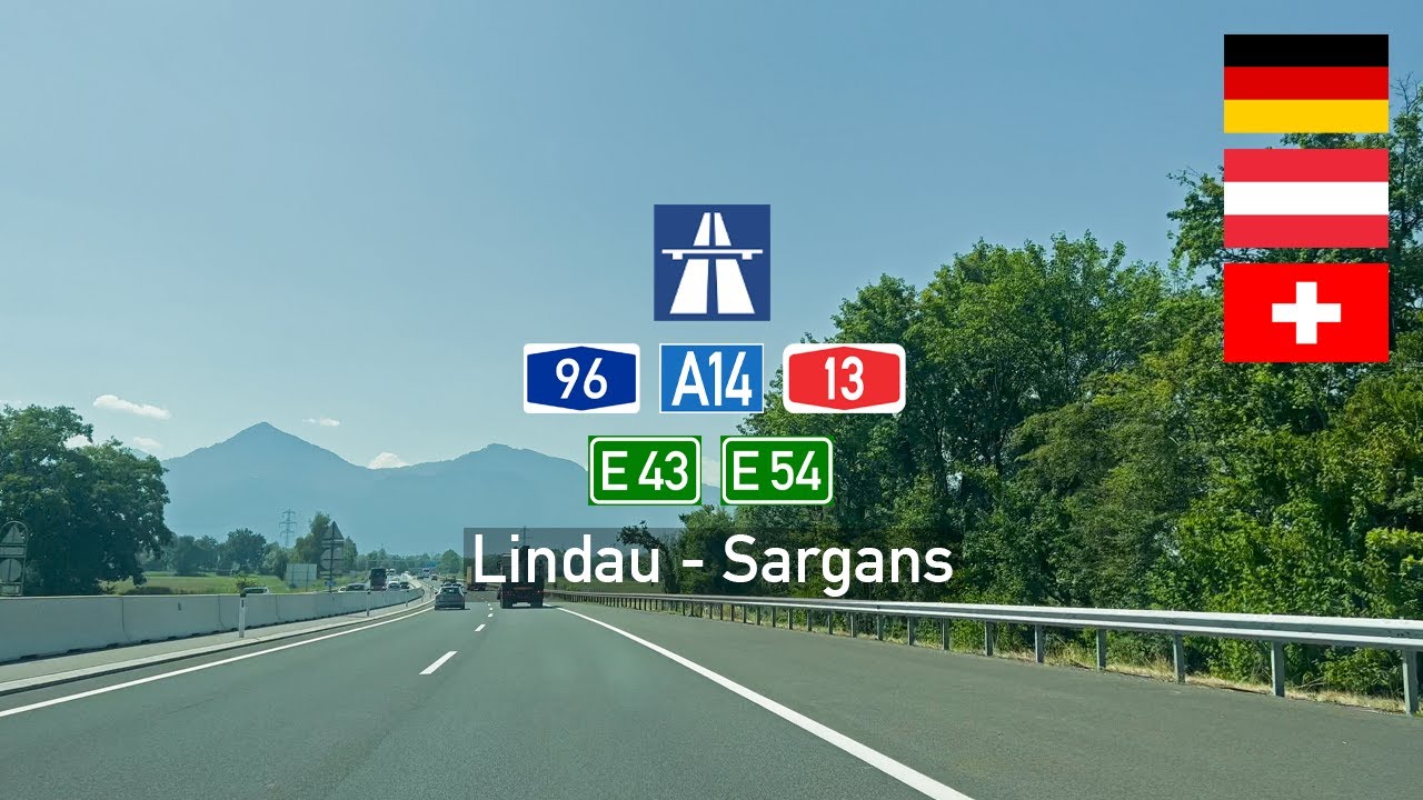 Driving in Germany, Austria and Switzerland: Autobahn A96, A14 & A13 ...