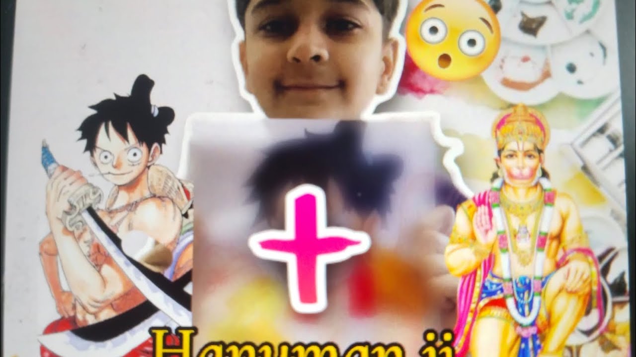I drew HANUMAN JI AS MONKEY D LUFFY 🔥🔥 - YouTube
