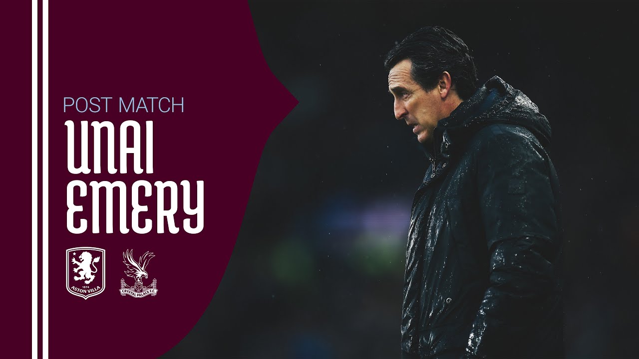 Unai Emery on Palace draw | POST-MATCH - YouTube