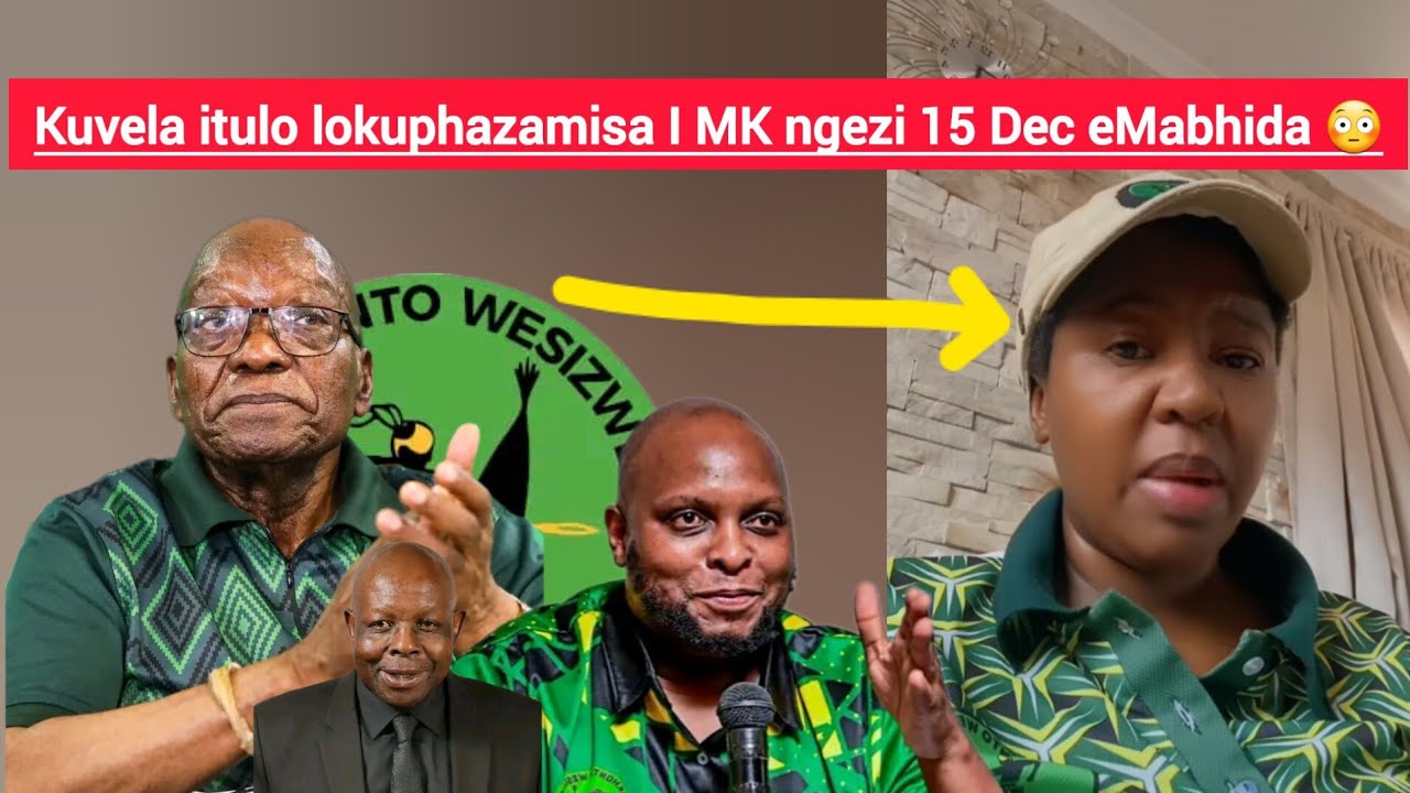 Kuvela itulo elikhandiwe lokuphazamisa umcimbi we MK mhlaka 15 December ...