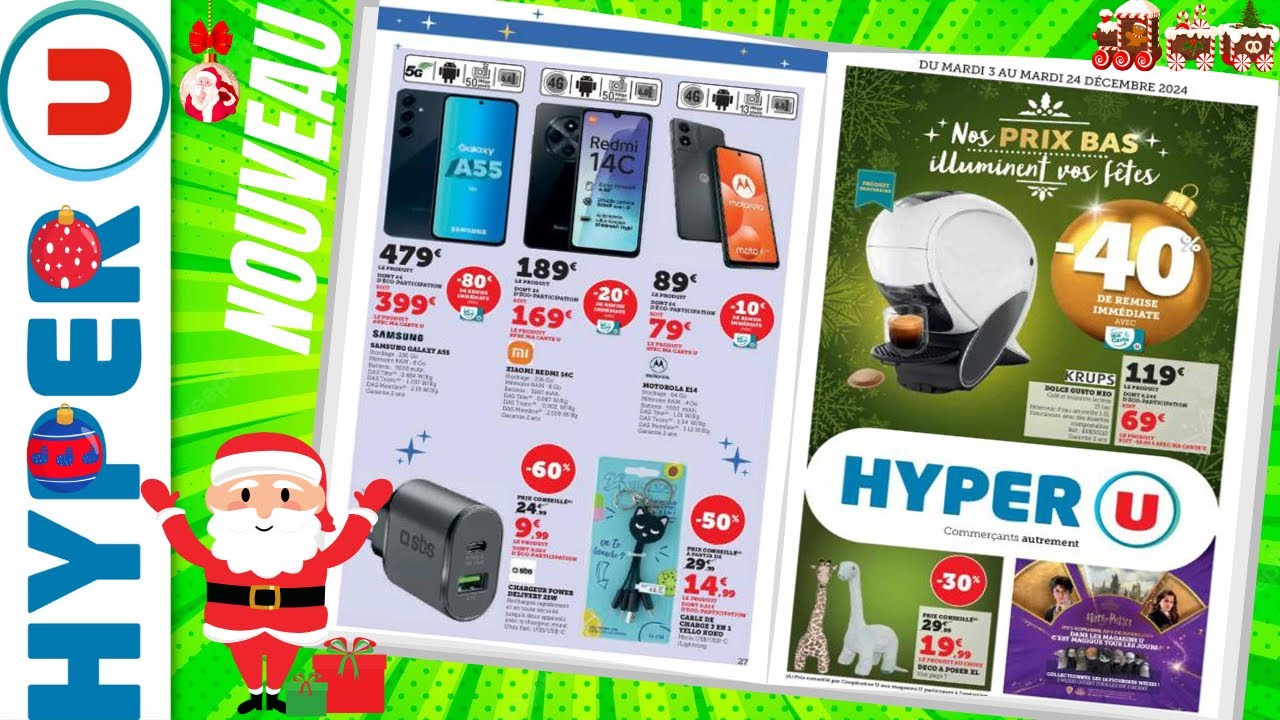 catalogue HYPER U du 3 au 24 décembre 2024 💥 Arrivage - FRANCE - YouTube