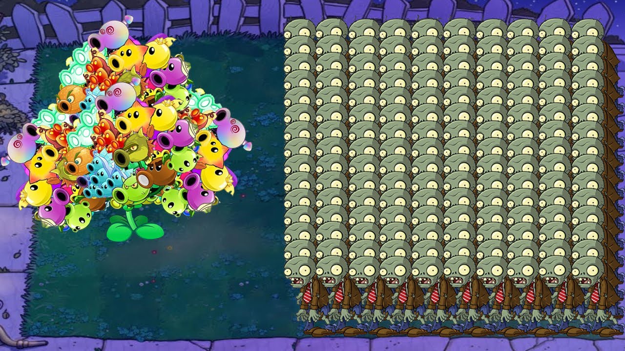 All Pea PvZ vs Zombies PvZ | Plants vs Zombies battlez - YouTube