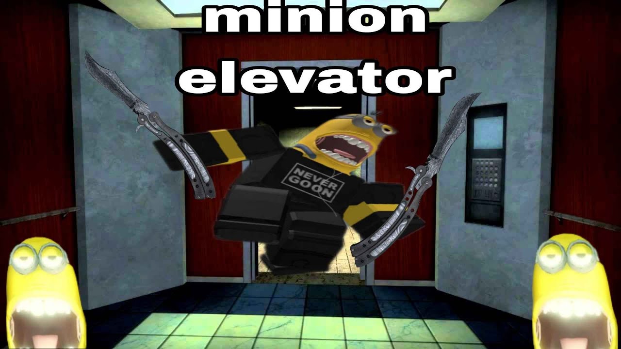 minion regrets playing roblox elevator game - YouTube