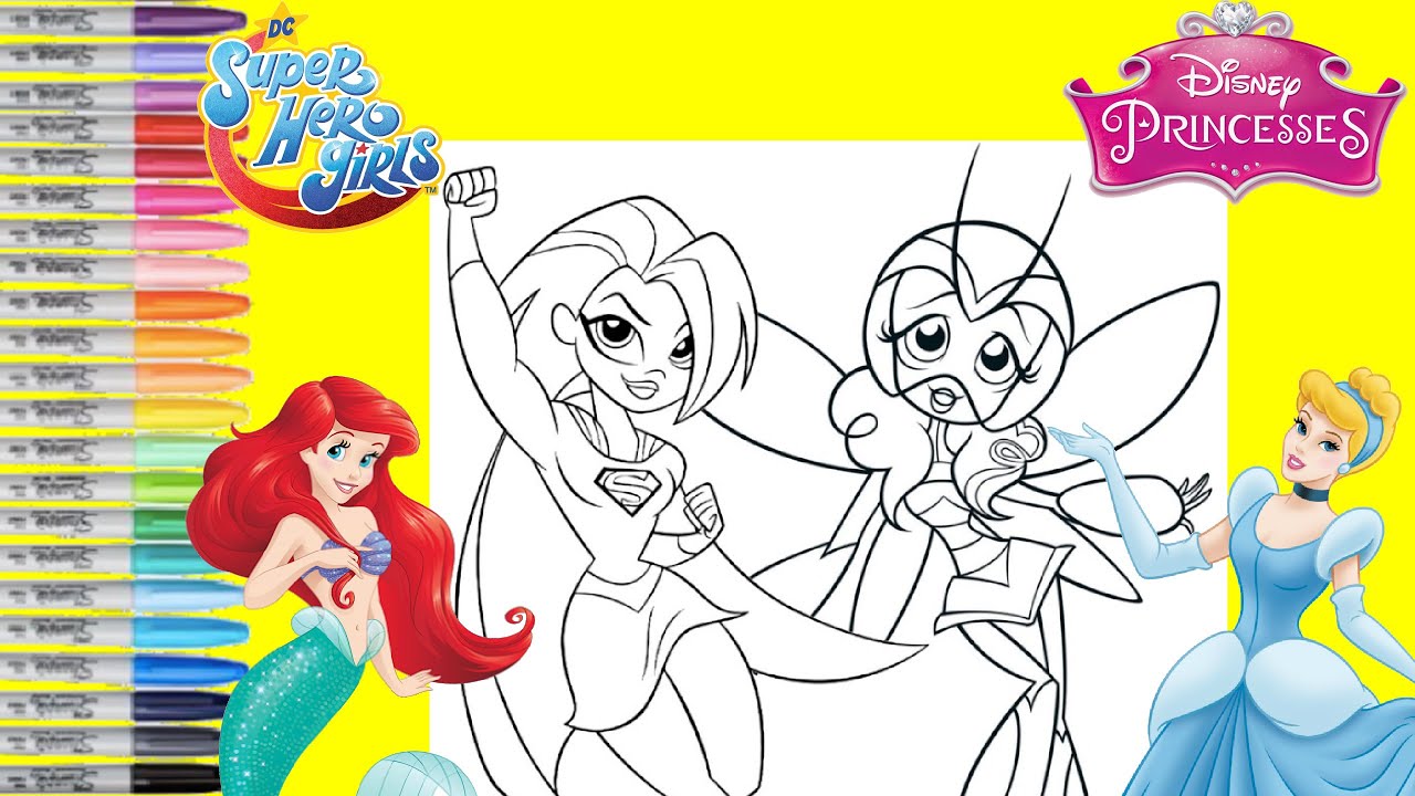 DC Super Hero Girls Makeover as Disney Princess Ariel and Cinderella ...