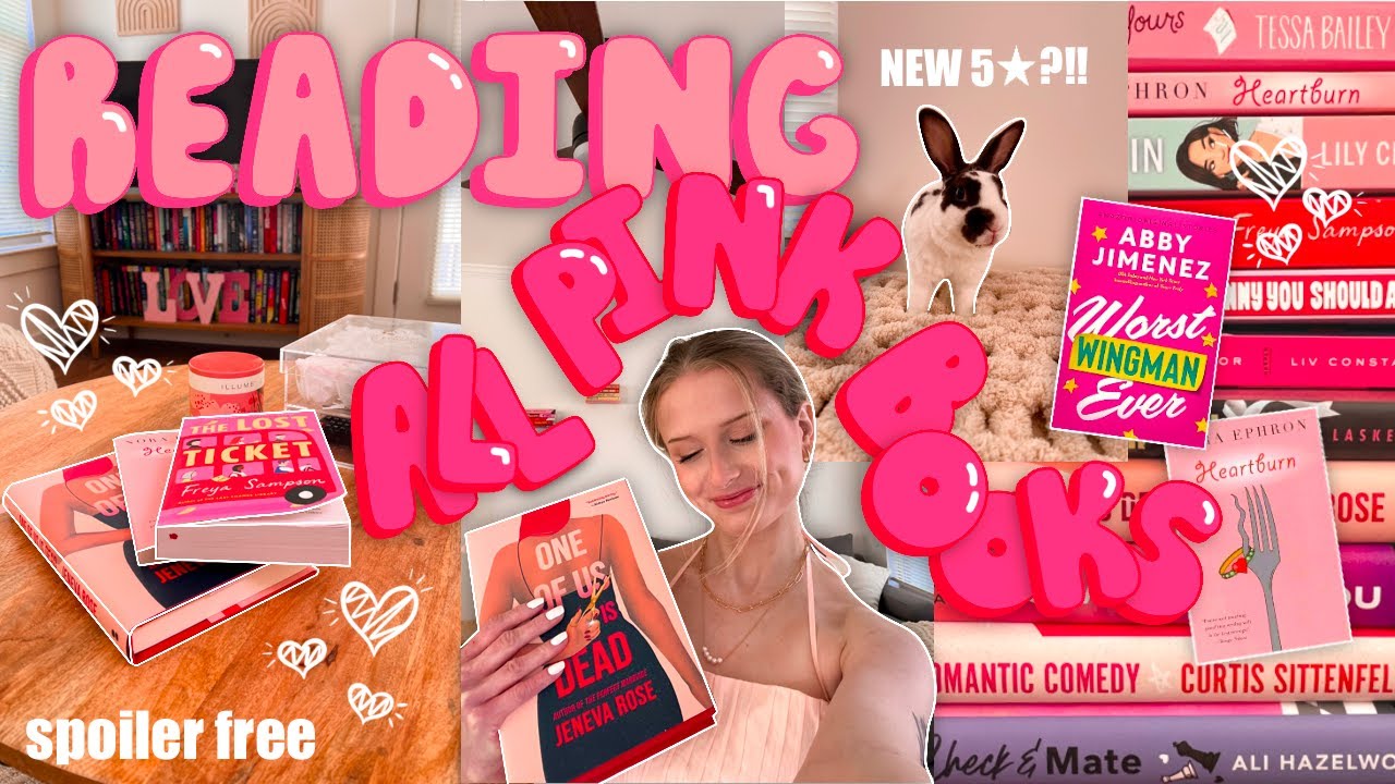 I Read All Pink Books FOR A WEEK 💗 🌸 💘 *spoiler-free reading vlog - YouTube