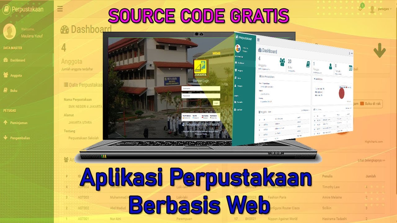 Aplikasi Perpustakaan Berbasis Web - YouTube