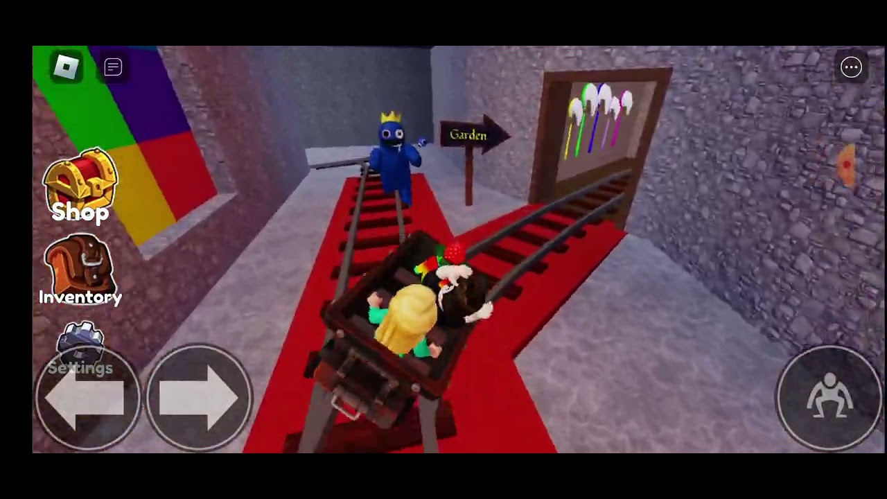 Rainbow friends chapter 2 cart ride and Cyan chase! (spoiler alert ...