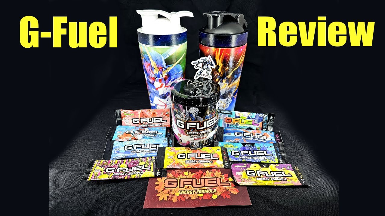 Gundam G-Fuel Review. Battle Juice. Hype Sauce. Ramune Melon - YouTube