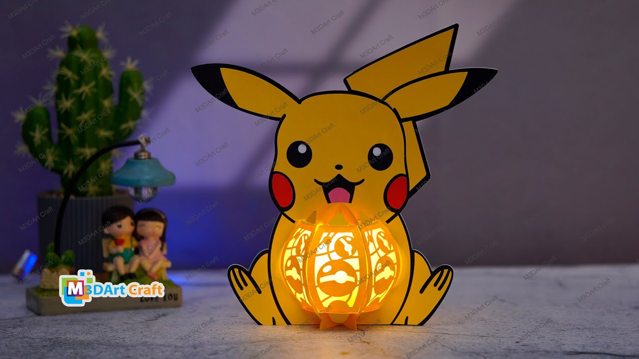 How To Make Pikachu Lantern For Children's Room Decor, Diy gifts for ...