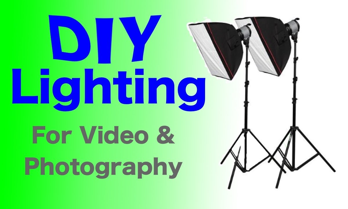 DIY Lighting Under $30 for Video's & Photo's - YouTube