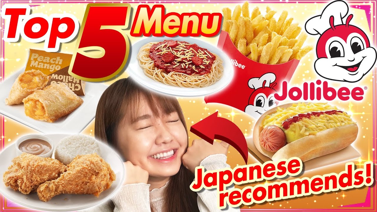 Japanese Girl Recommends TOP 5 Jollibee Menu！So Impressed！ - YouTube