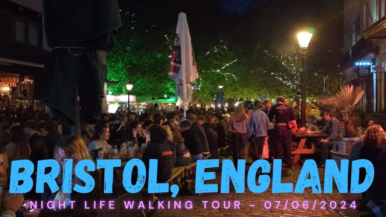 Bristol City, England Nightlife - YouTube