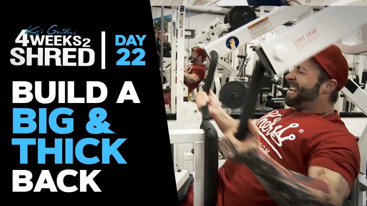 Build a Thick, Wide Back | 4 Weeks 2 Shred-Day 22 - YouTube