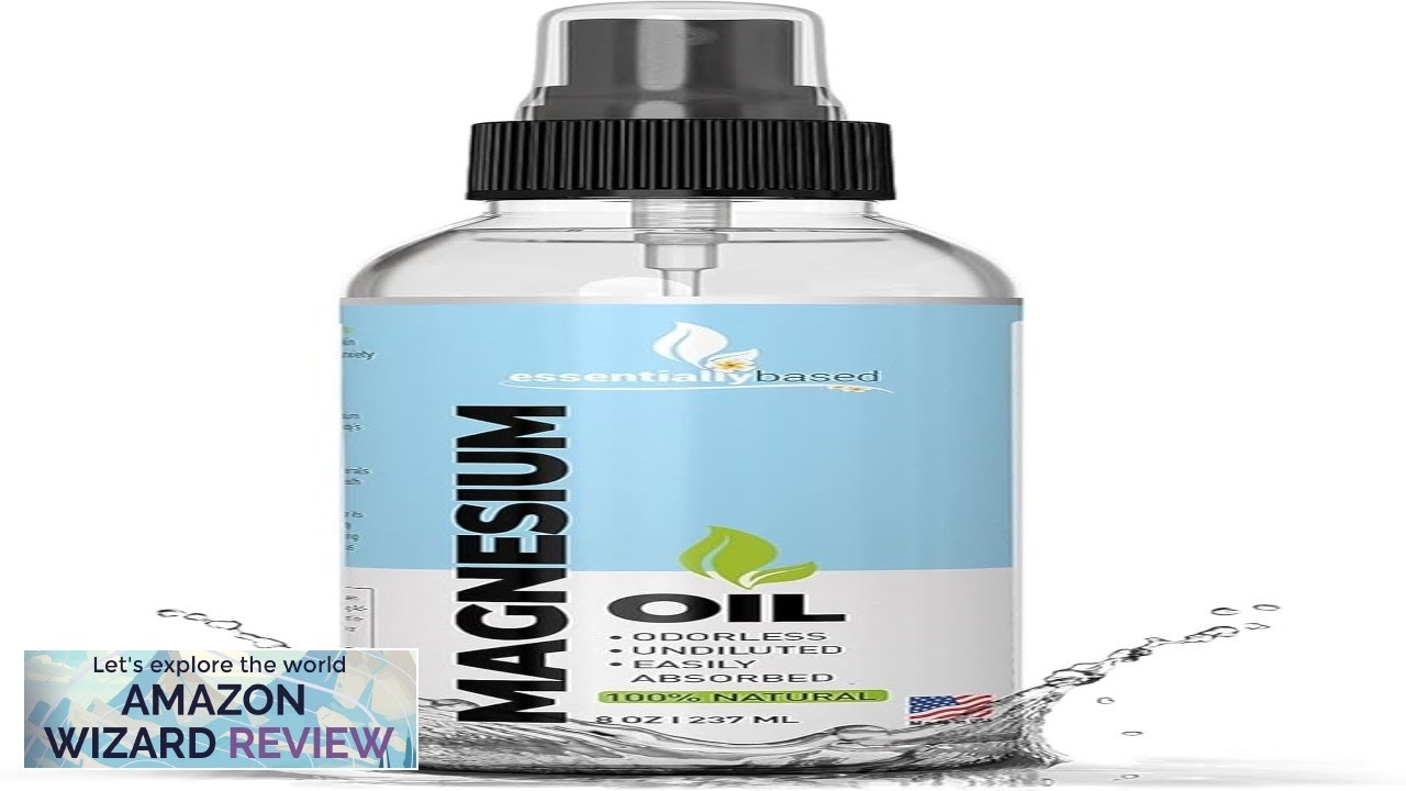 Magnesium Oil Spray 8oz Size Extra Strength 100% Pure Review - YouTube