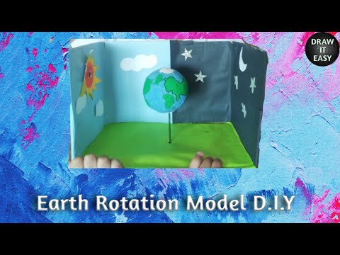 How day and night form/ Working model of rotation DIY - YouTube