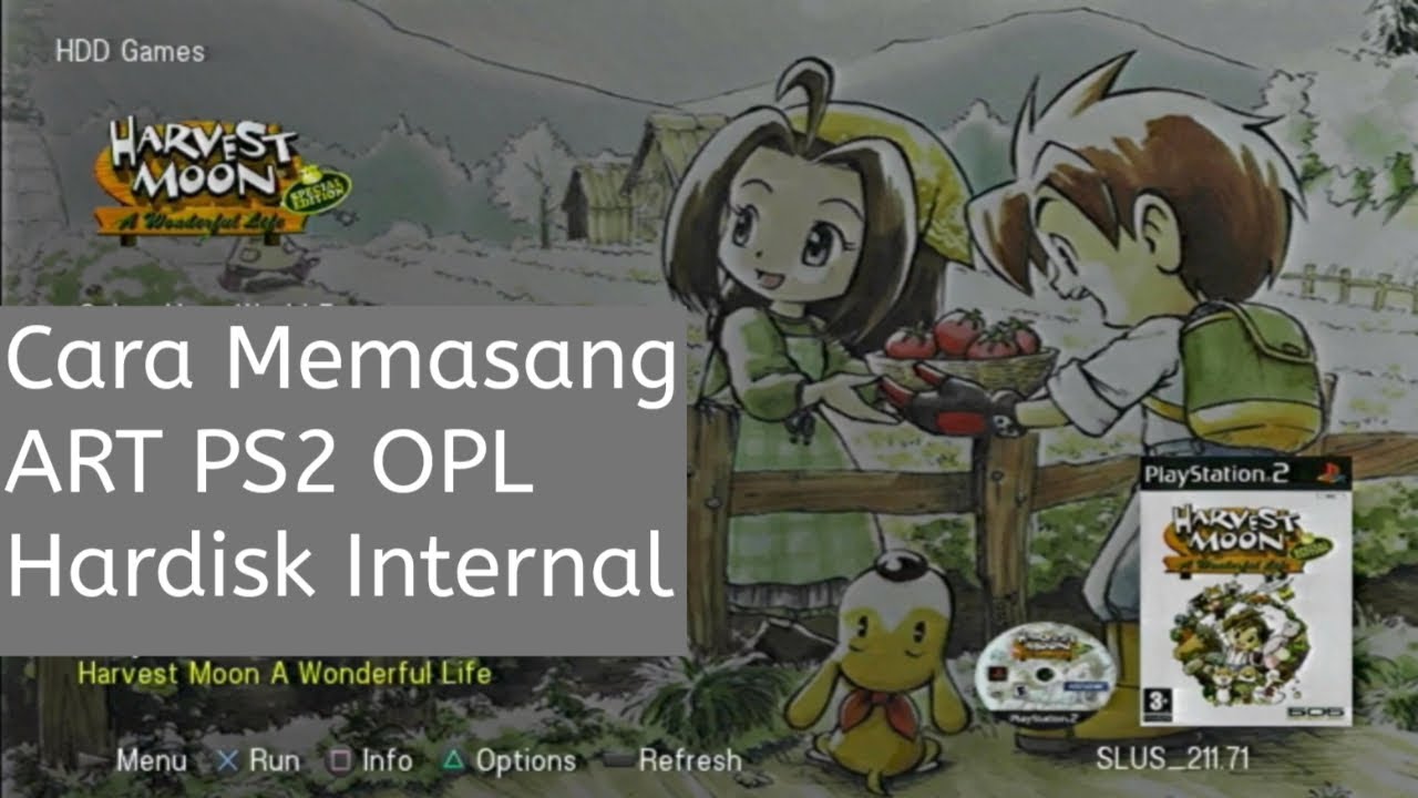CARA MENAMBAHKAN ART GAME PS2 OPL HARDISK INTERNAL - YouTube