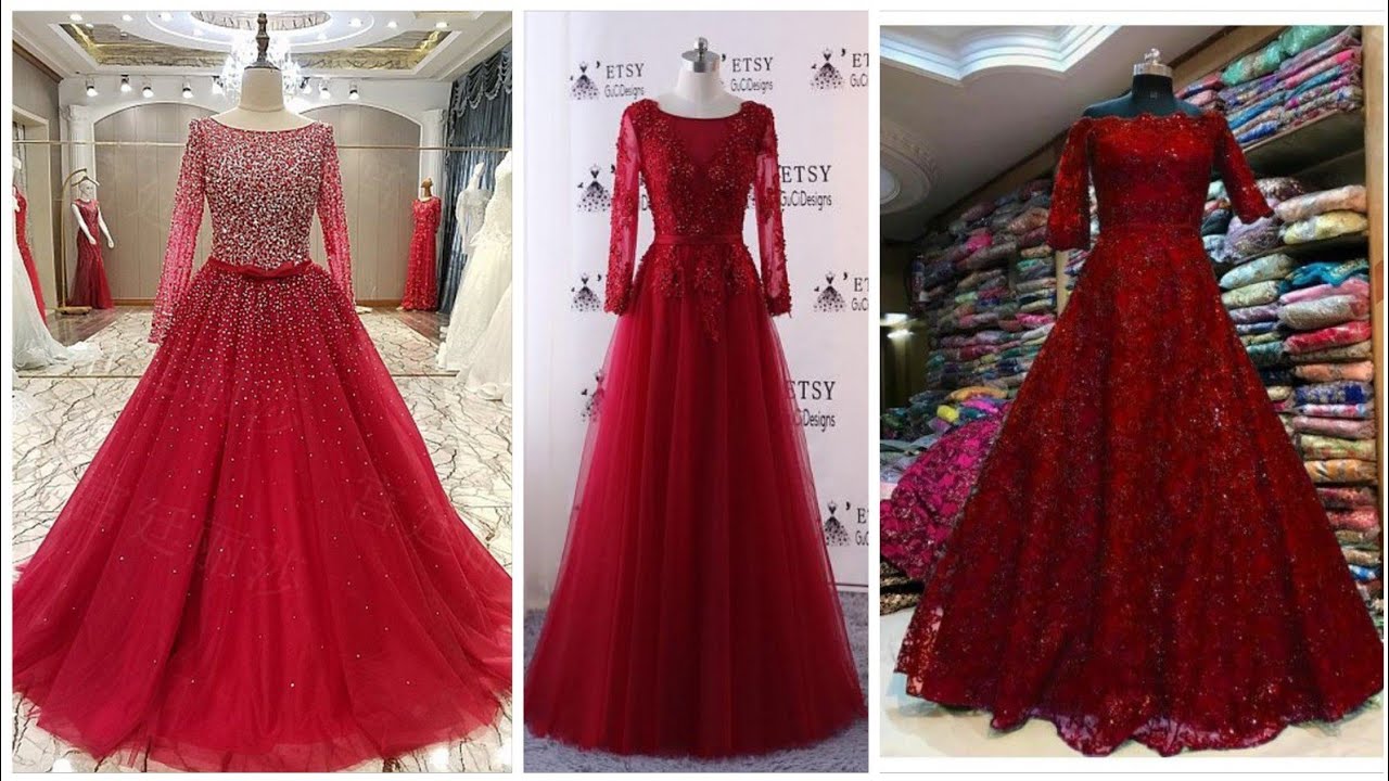 Top Trendi Beautiful Red Dresses Collection - YouTube