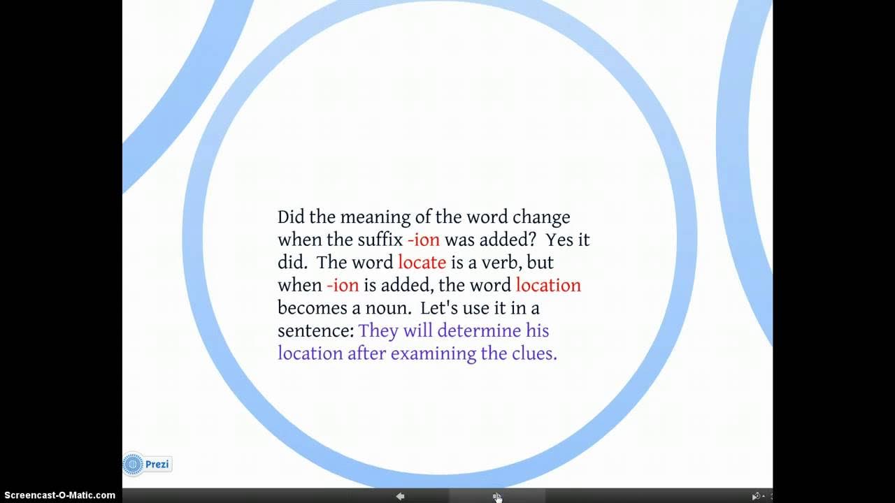 Adding -ion and -ian - YouTube