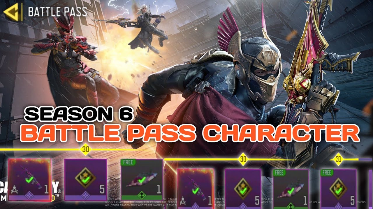 *New* Season 6 confirm Battle pass Characters | Season 6 Confirm Battle ...