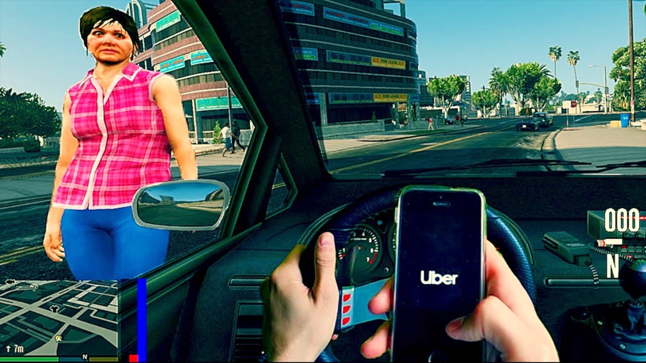 (GTA5!!!!) The Best Uber Driver in Los Santos...😂 - YouTube