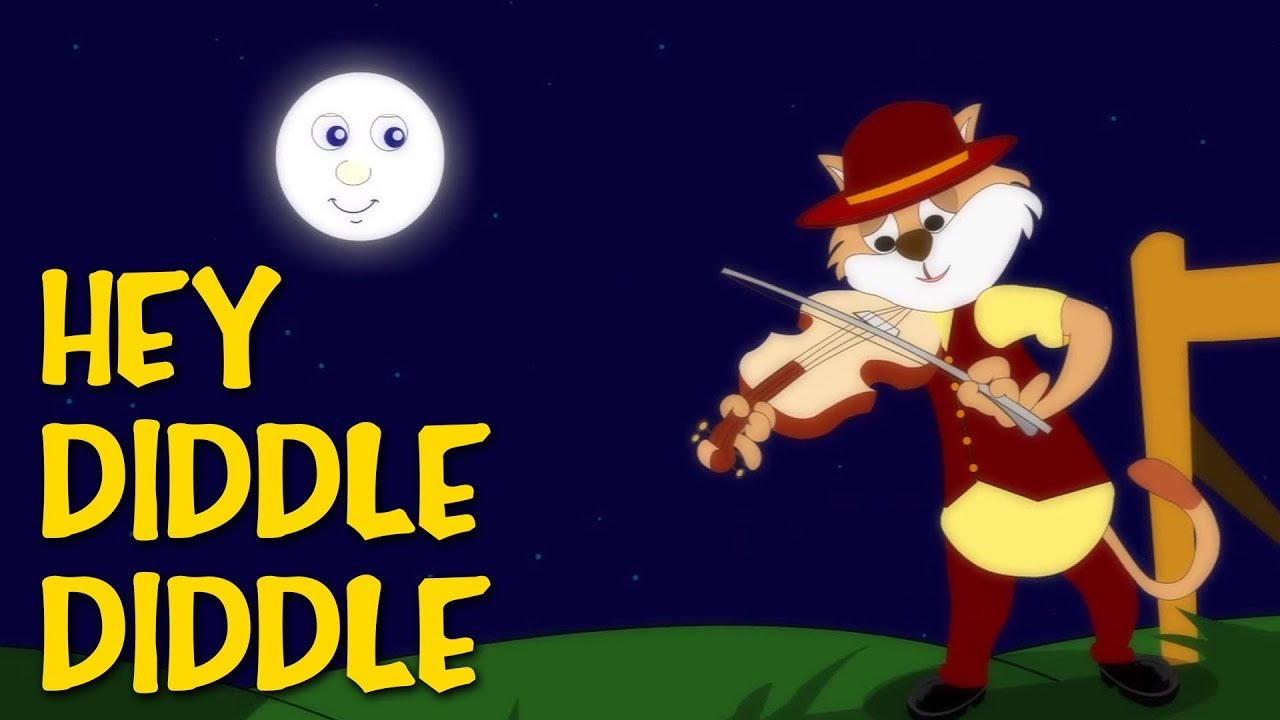 Hey Diddle Diddle Poem | Best English Kids Songs | Nursery Rhymes Songs ...