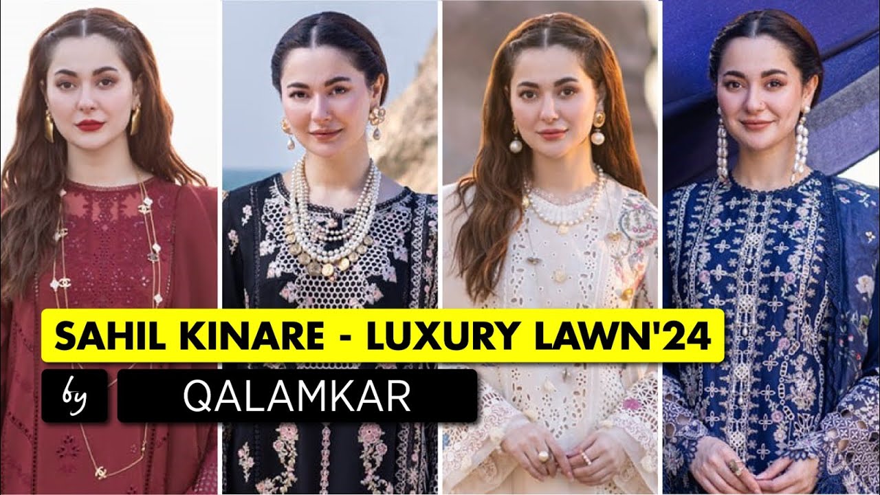 Qalamkar | Sahil Kinare - Luxury Lawn'24 | Luxury Lawn Collection by ...