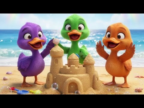 Three Rainbow Ducks at Play 🌈🦆 | Fun Learning Song for Kids | - YouTube