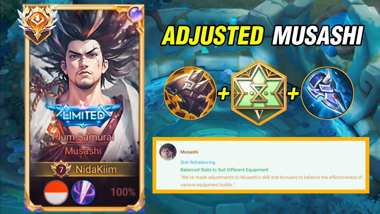 FINALLY ADJUSTED MUSASHI?! 😱 MUSASHI BACK TO META WITH NEW BEST BUILD ...