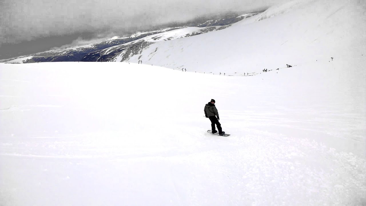Snowboarding in Glenshee Scotland 2014 - YouTube