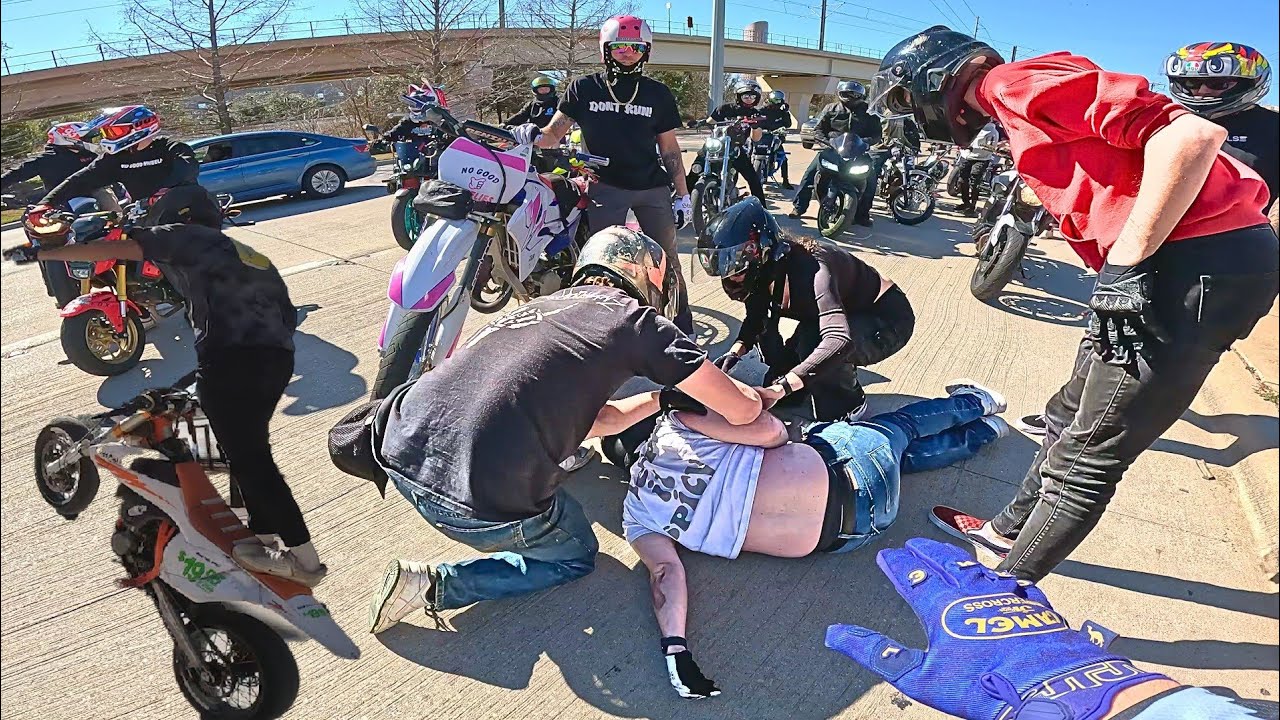 STREET RIDER GETS KO'D! Plus Fave Wheelie guy PaulSoHard & Motarded ...