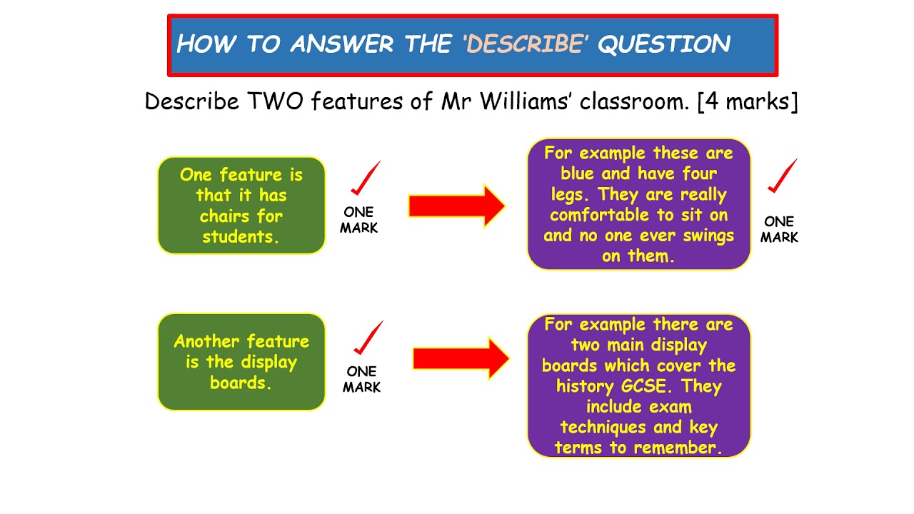 Describe TWO Features Guidance Video - YouTube