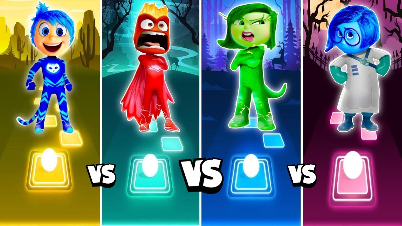 PJ Masks x Inside Out Catboy vs Owlette Anger vs Gekko Disgust vs Romeo ...