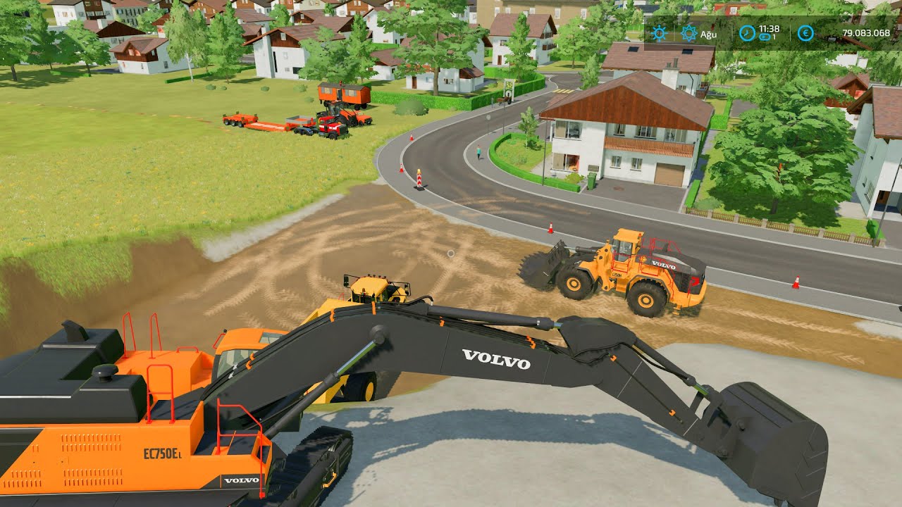 FS22 | Geçiçi şantiye alanı kuruyoruz | Bölüm - 2 | Alpine TP Map ...