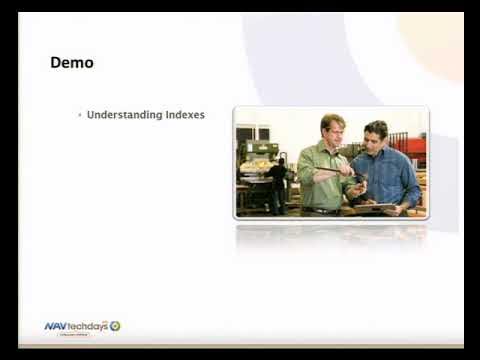 Dynamics NAV TechDays 2011 - Understanding Keys & Indexes with Dynamics NAV & SQL - YouTube