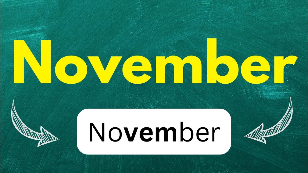 Cómo pronunciar: 'November' 'Noviembre' en inglés americano / fácil y ...