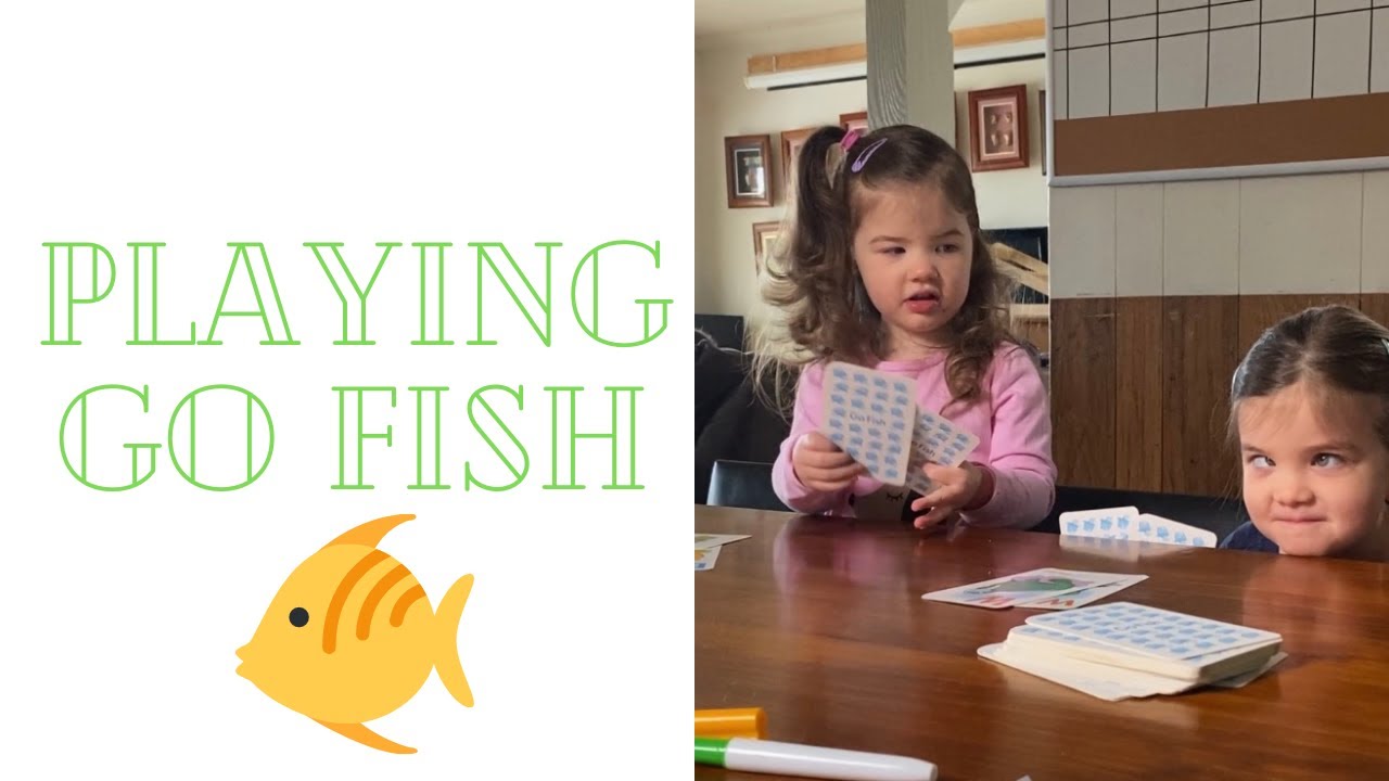 LARGE FAMILY LIFE | Little kids playing go fish | Homeschool life ...