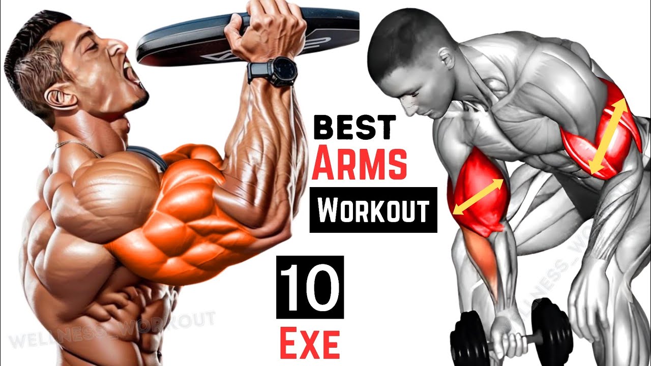 10 Exercises To Get Big Arm | Best Exercises For Arm workout - YouTube