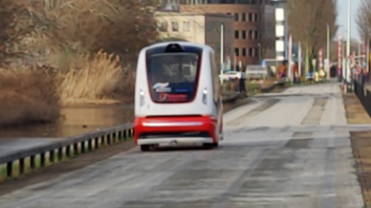 ParkShuttle III driverless bus Kralingse Zoom - Rivium 2023 | 4K - YouTube