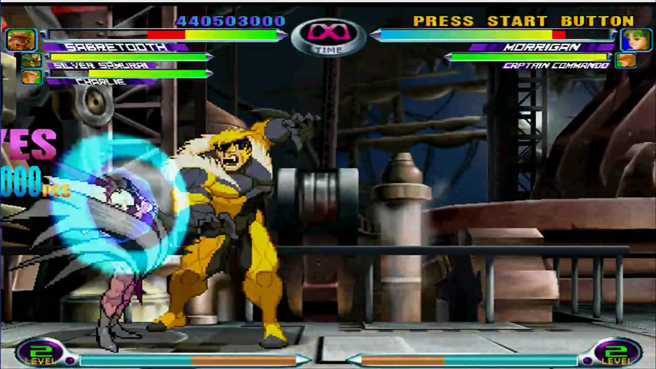 Marvel Vs Capcom 2 - Charlie/Silver Samurai/Sabretooth Playthrough 1/2 ...