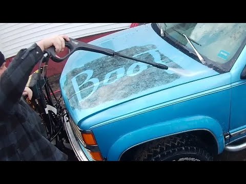 Power washing MY JUNK in winter - YouTube