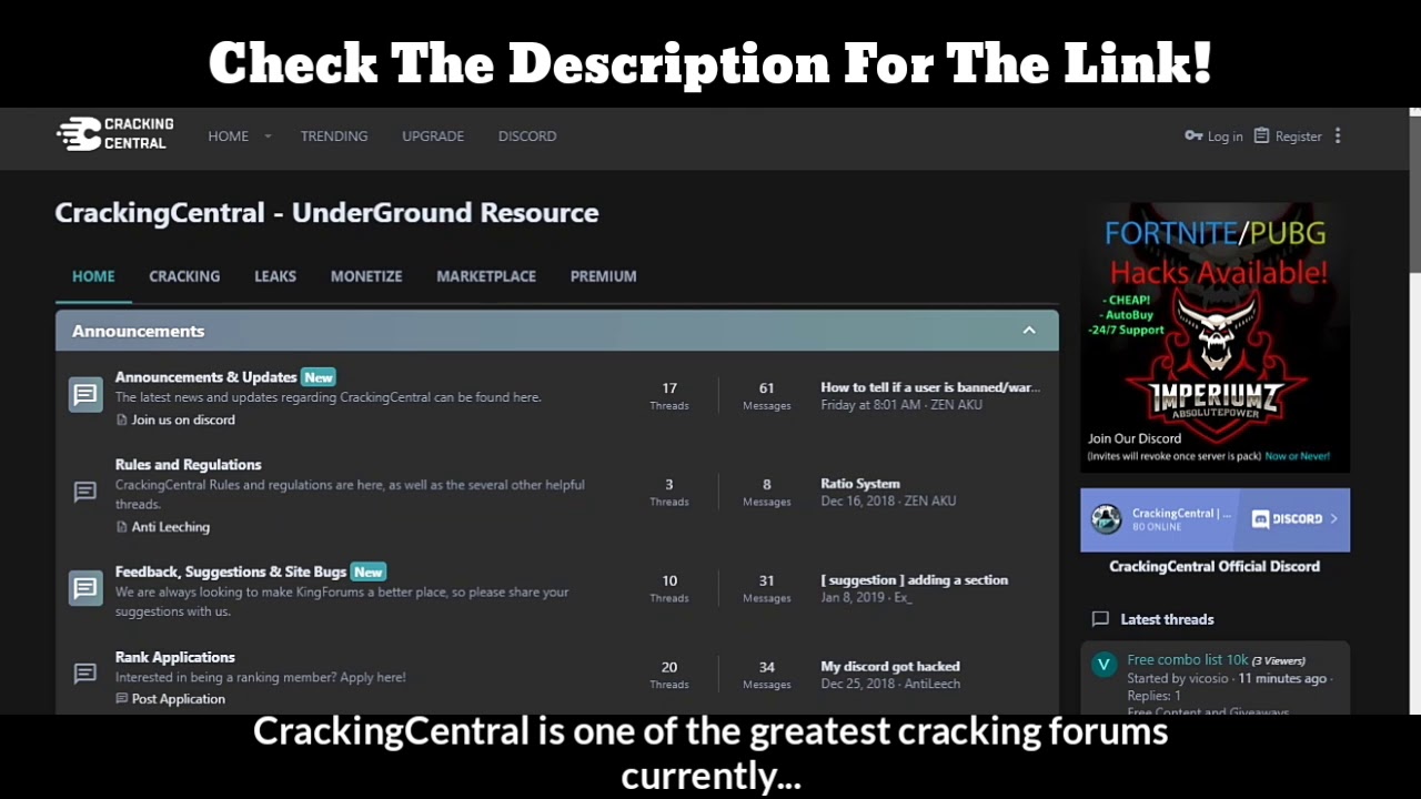 Best Forum For Cracking! [No Subscription Needed - 100% Free ...