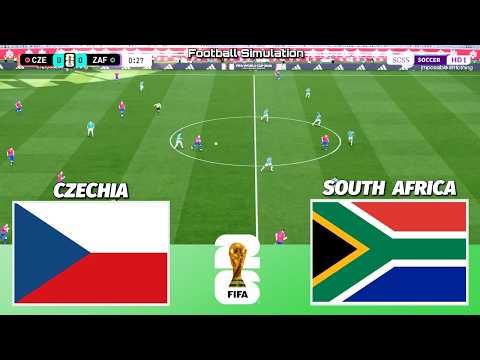 🔴 LIVE | Czechia vs South Africa - FIFA World Cup 2026 | PES 21 Simulation