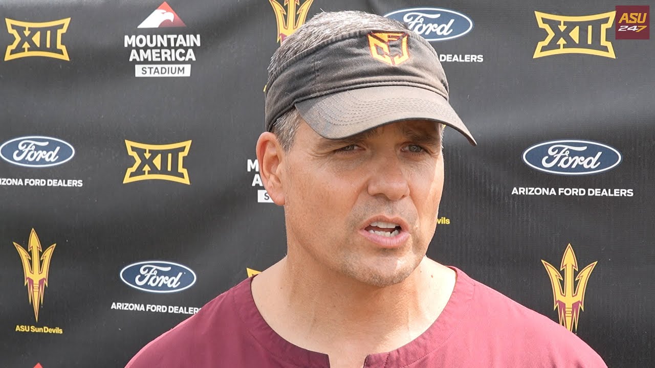 Brian Ward following ASU's Wednesday practice ahead of Mississippi St ...