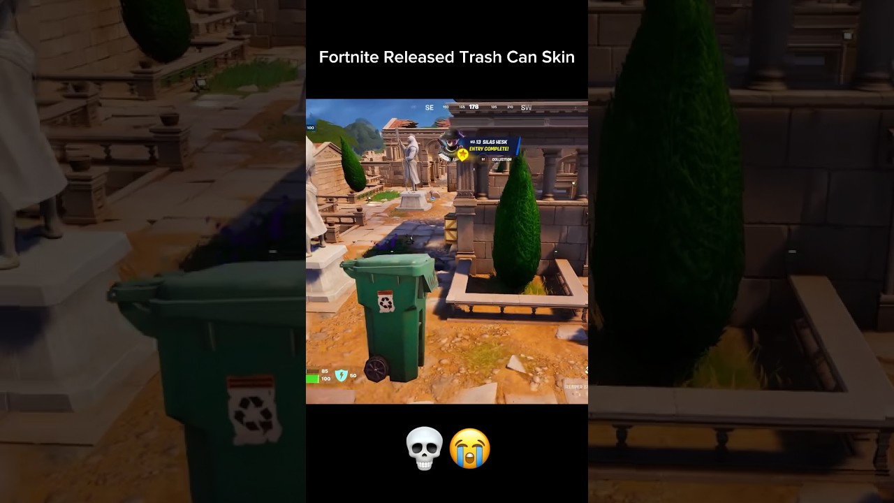 Fortnite Released Trash Can Skin😭 #shorts #fortnite - YouTube