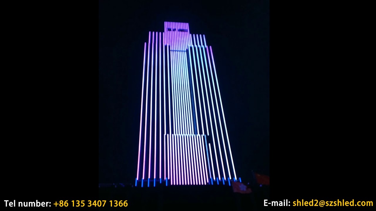 Commercial building lighting project in Zhejiang,China - YouTube
