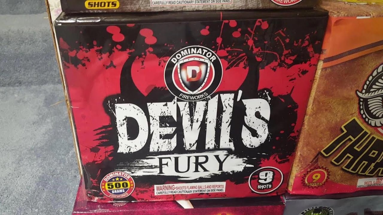 Fireworks Demo (500 Gram Cake) - Devil's Fury (Dominator) - YouTube