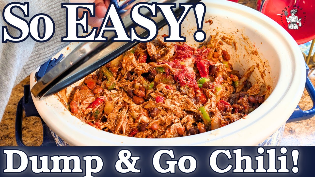 Easy Crock Pot Dump Chili Recipe | One-Pot Comfort Food for Busy Days 🌶 ...