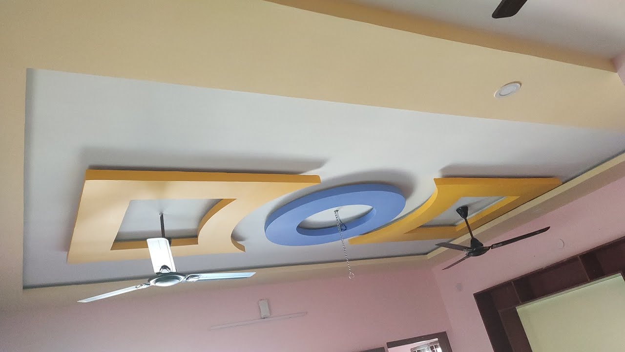 Fall ceeling work new work / how to create fall ceeling curve design ...